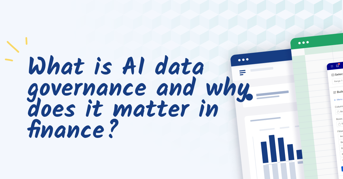What is AI data governance and why does it matter in finance?